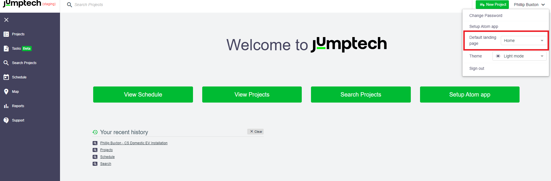 How do I set my Default Landing Page in Pathway? – Jumptech