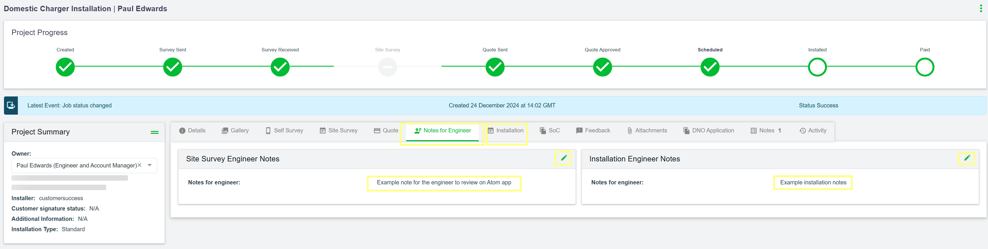 How do I send notes to Engineers? – Jumptech