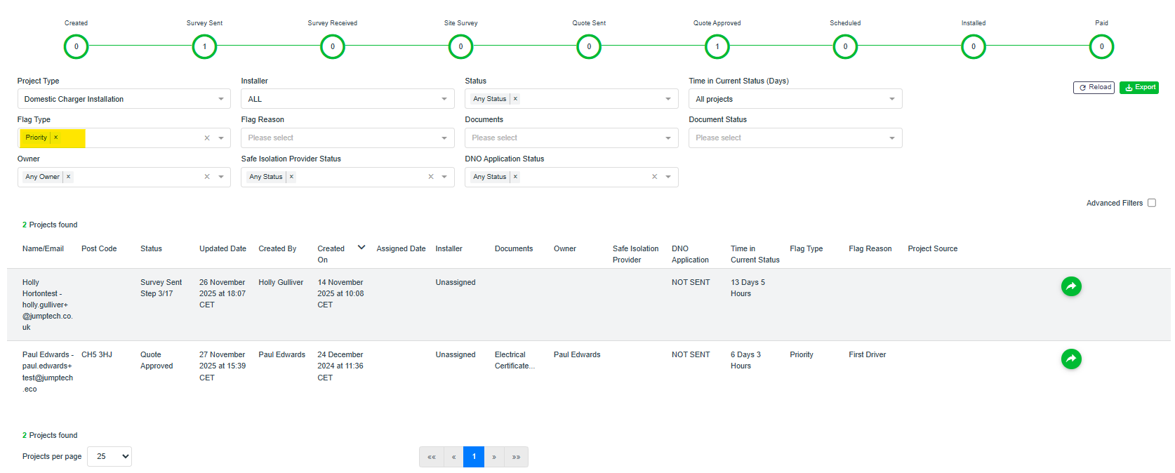 Project Flags Functionality in Pathway – Jumptech
